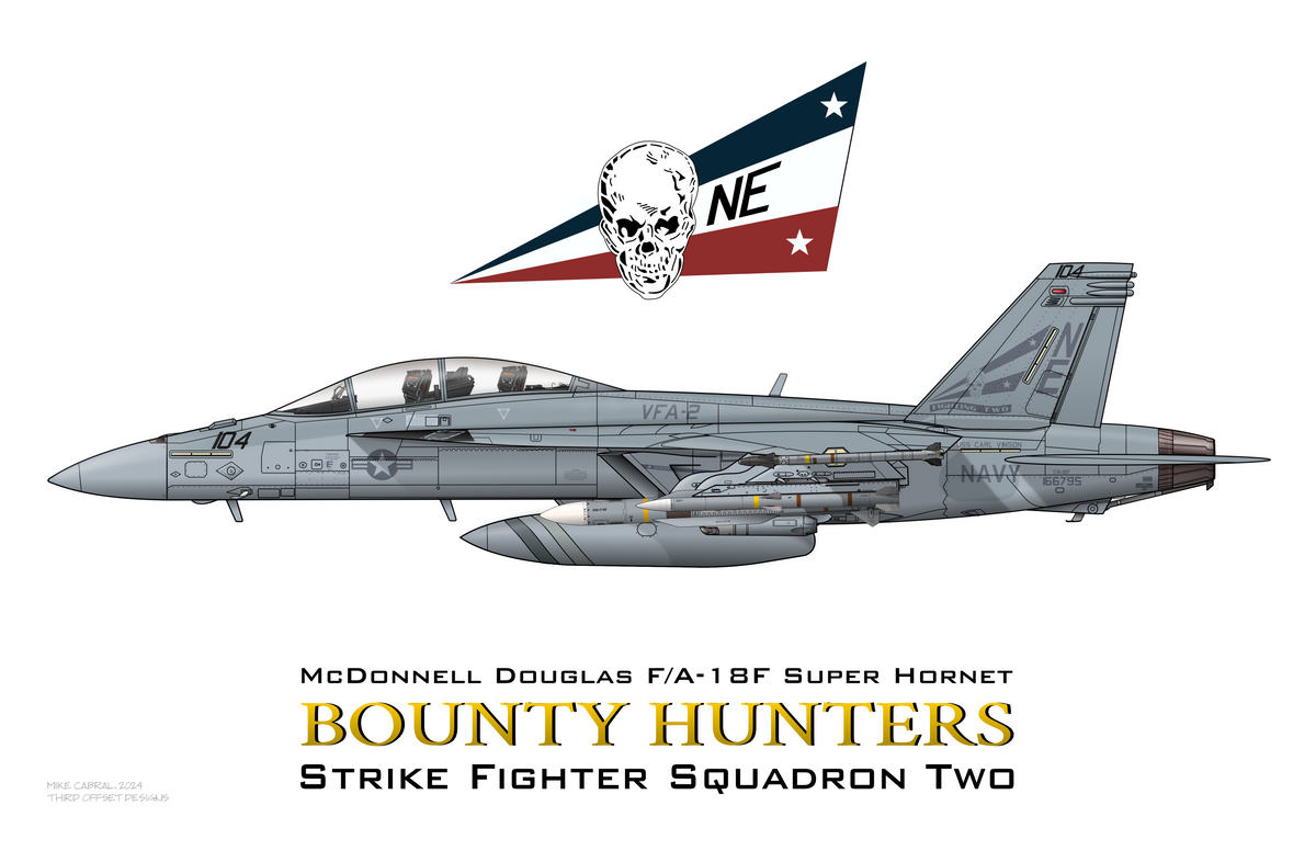 VFA-2 - Bounty Hunters - F/A-18F – Third Offset Designs