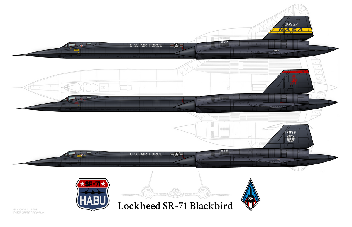 Lockheed SR-71A Blackbird – Third Offset Designs