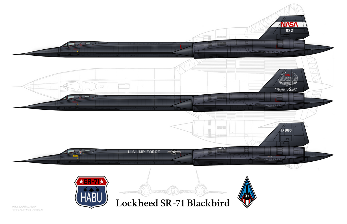 Lockheed SR-71A Blackbird – Third Offset Designs