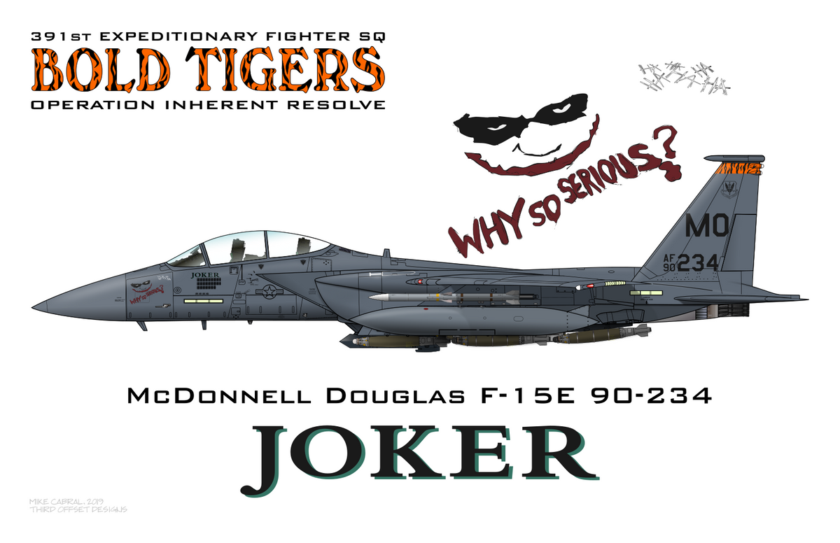 391st Bold Tigers - Maquette Print – Third Offset Designs