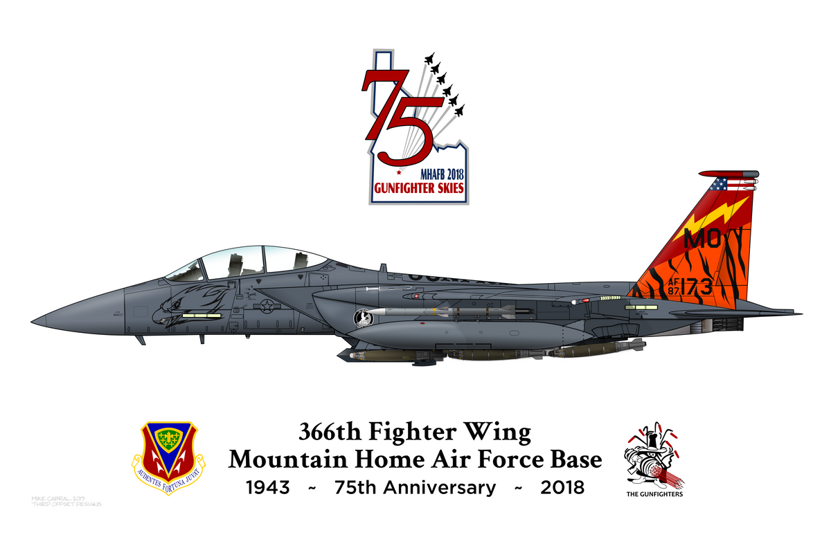 Mountain Home F-15E - 75th Anniversary – Third Offset Designs