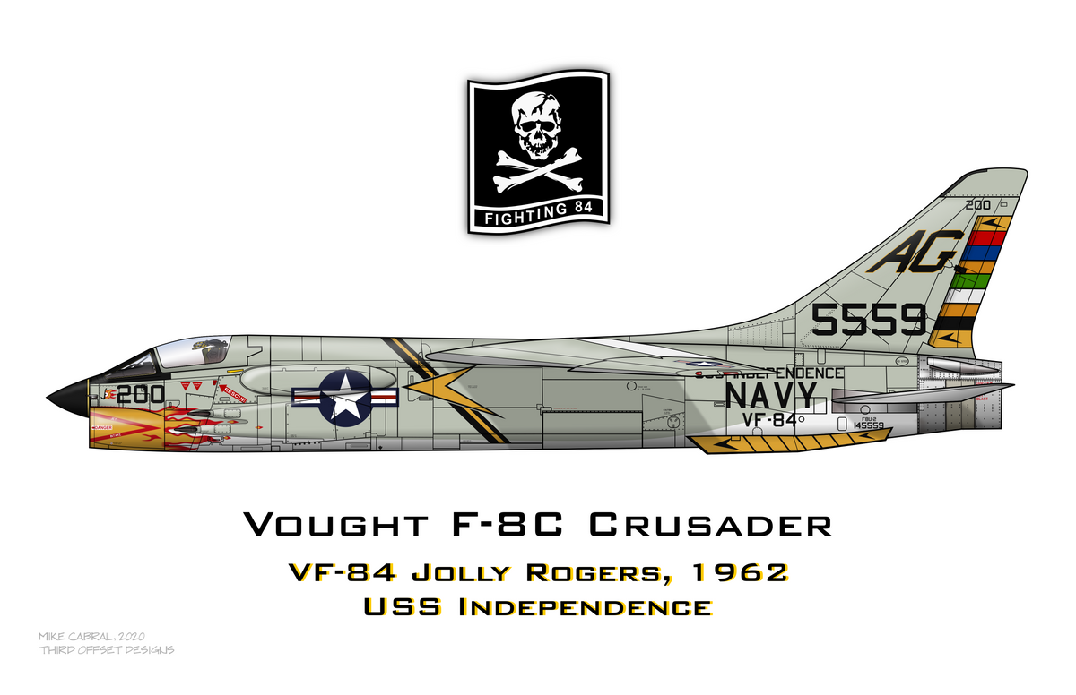 Vought F-8C Crusader - VF-84 – Third Offset Designs