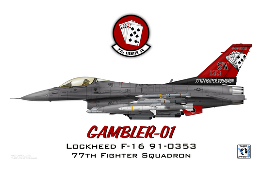 Gambler 01 - 77th Fighter Squadron Flagship – Third Offset Designs